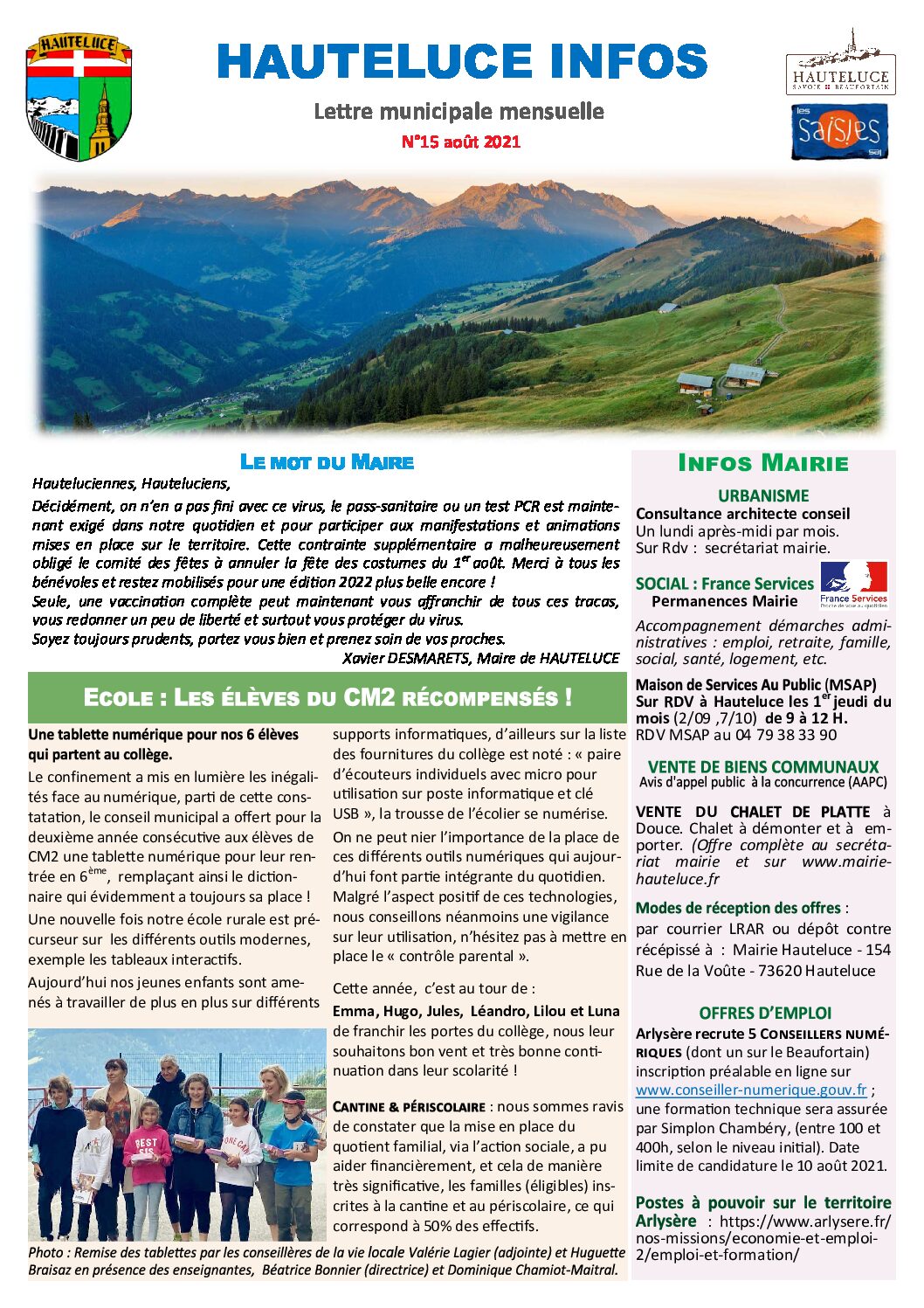 Accueil I Commune d'Hauteluce